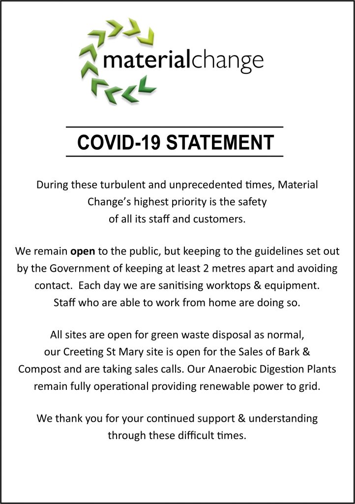 Covid19 Statement Material Change